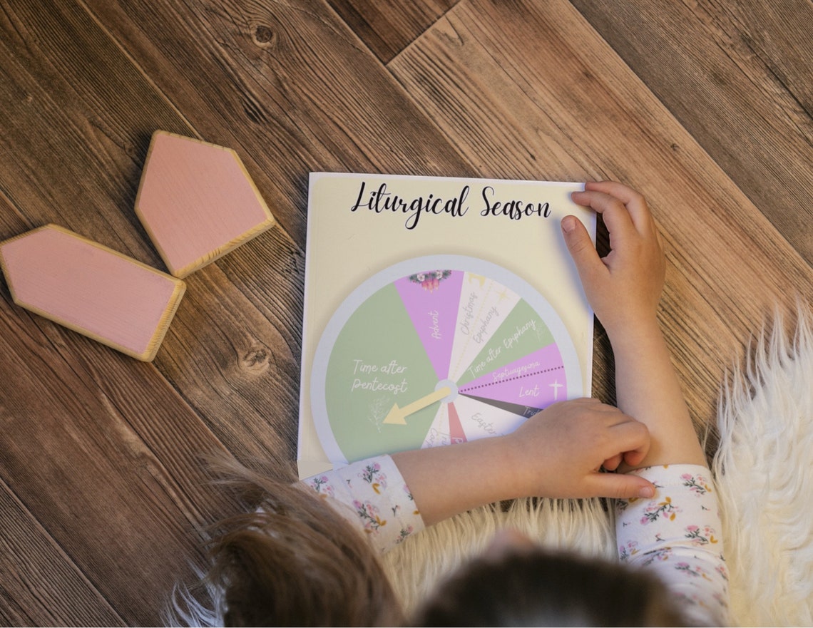 Liturgical Wheel Spinner Board Traditional Printable Catholic ...