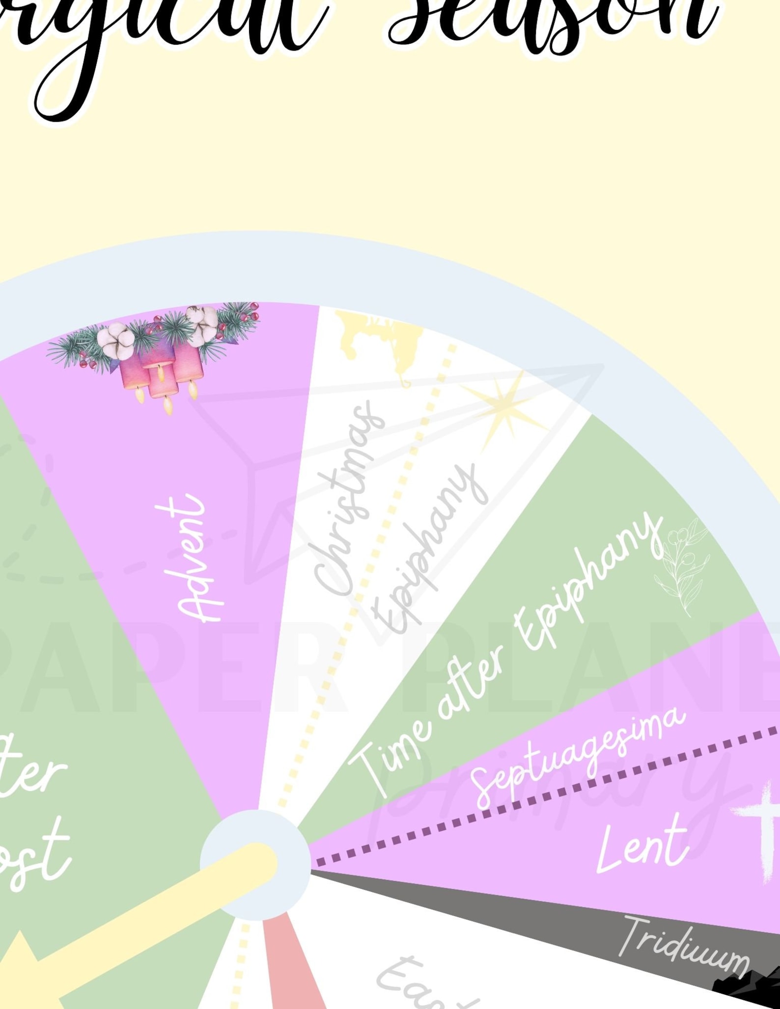 Liturgical Wheel Spinner Board Traditional Printable Catholic ...