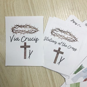 Stations of the Cross Cards Printable | Catholic Lent | Catholic Kids ...