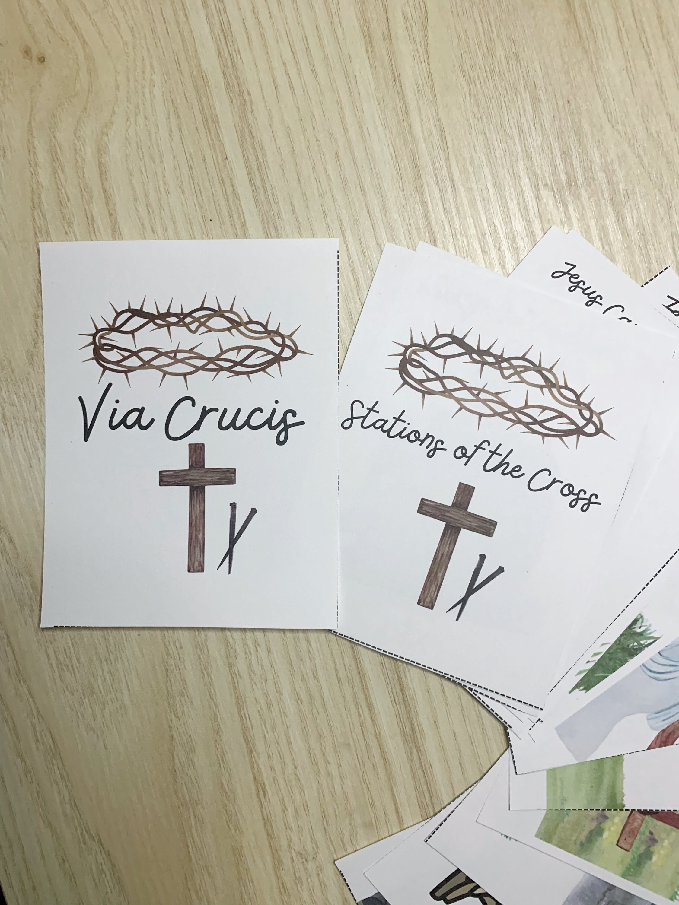 Stations of the Cross Cards Printable | Catholic Lent | Catholic Kids ...