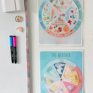 Seasons Wheel Spinner Board / Printable Seasons / Homeschool Seasons ...