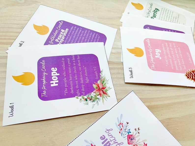 Advent Wreath Candle Cards | Catholic Advent | Advent Calendar ...