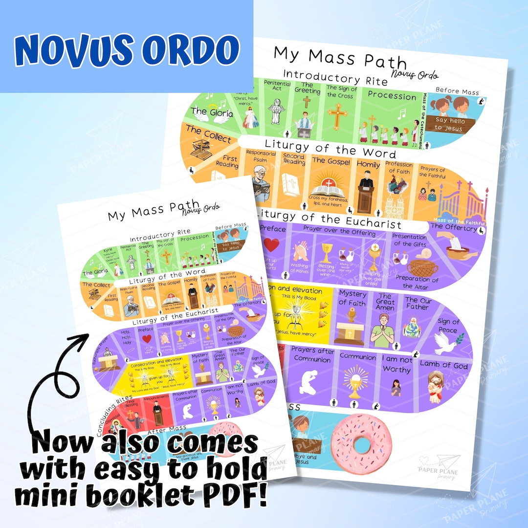 Mass Kids ENGLISH/ Printable Kids Missal Novus Ordo / Catholic Kids ...