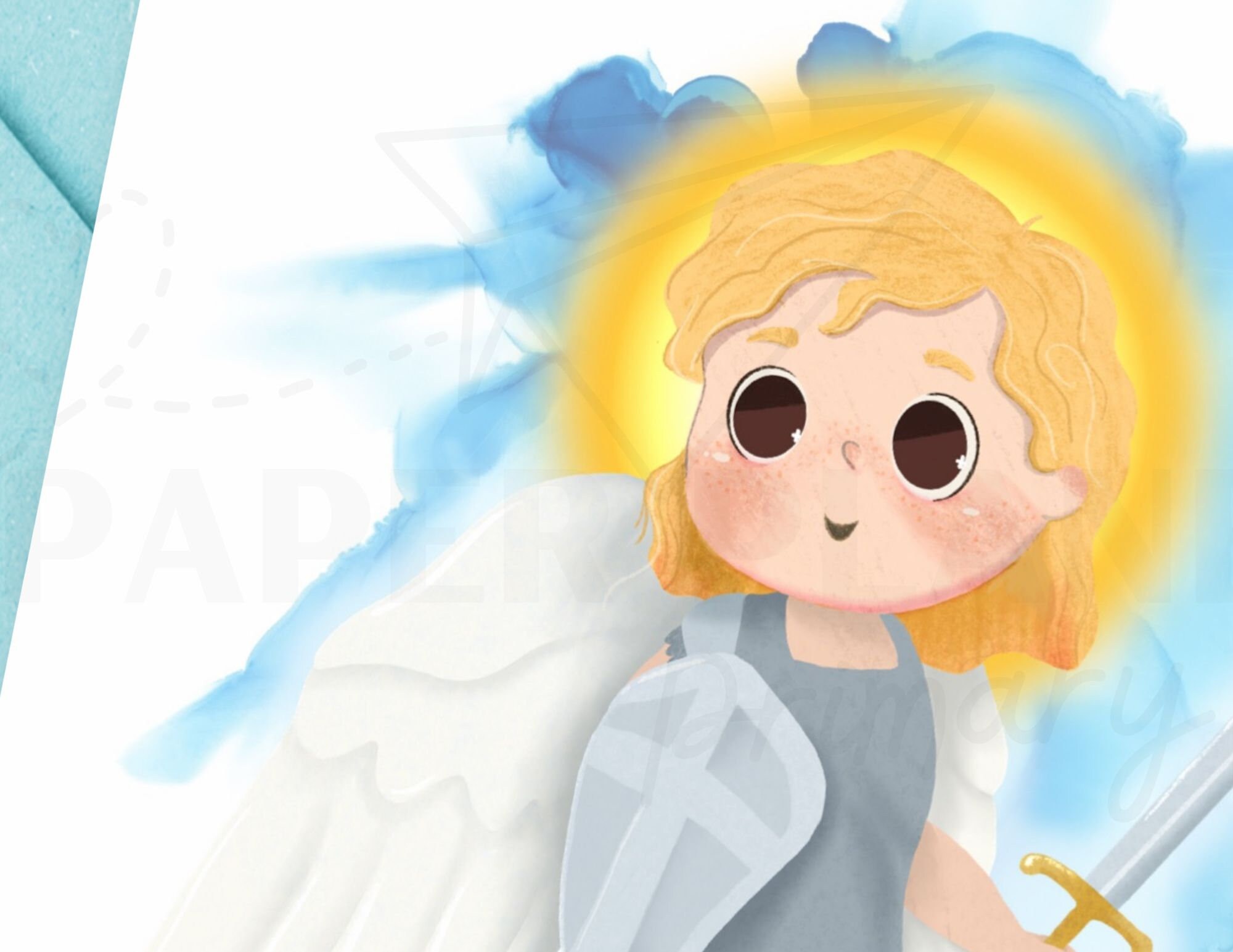 St. Michael Print Kids / Saint Michael Printable / Catholic Art / Saint ...