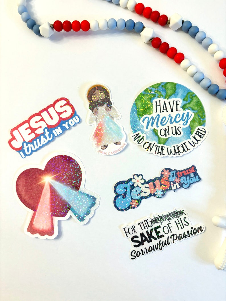 Catholic Sticker Divine Mercy | Divine Mercy Sticker | Catholic Gift ...