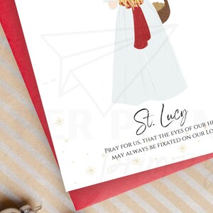 St. Lucy Print / Saint Lucy Printable / Catholic Saint Catholic Art ...