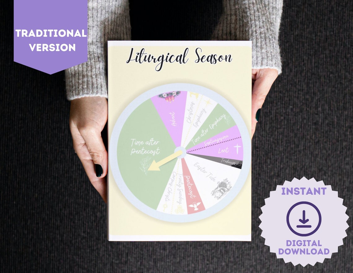 Liturgical Wheel Spinner Board Traditional | Printable Catholic ...