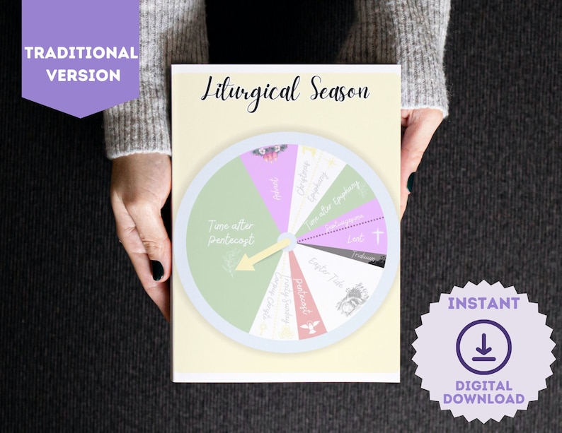 Liturgical Wheel Spinner Board Traditional | Printable Catholic ...