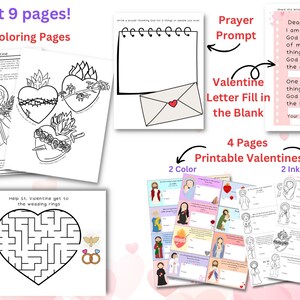 Saint Valentine Catholic Printable Activity Sheet. Digital Catholic ...