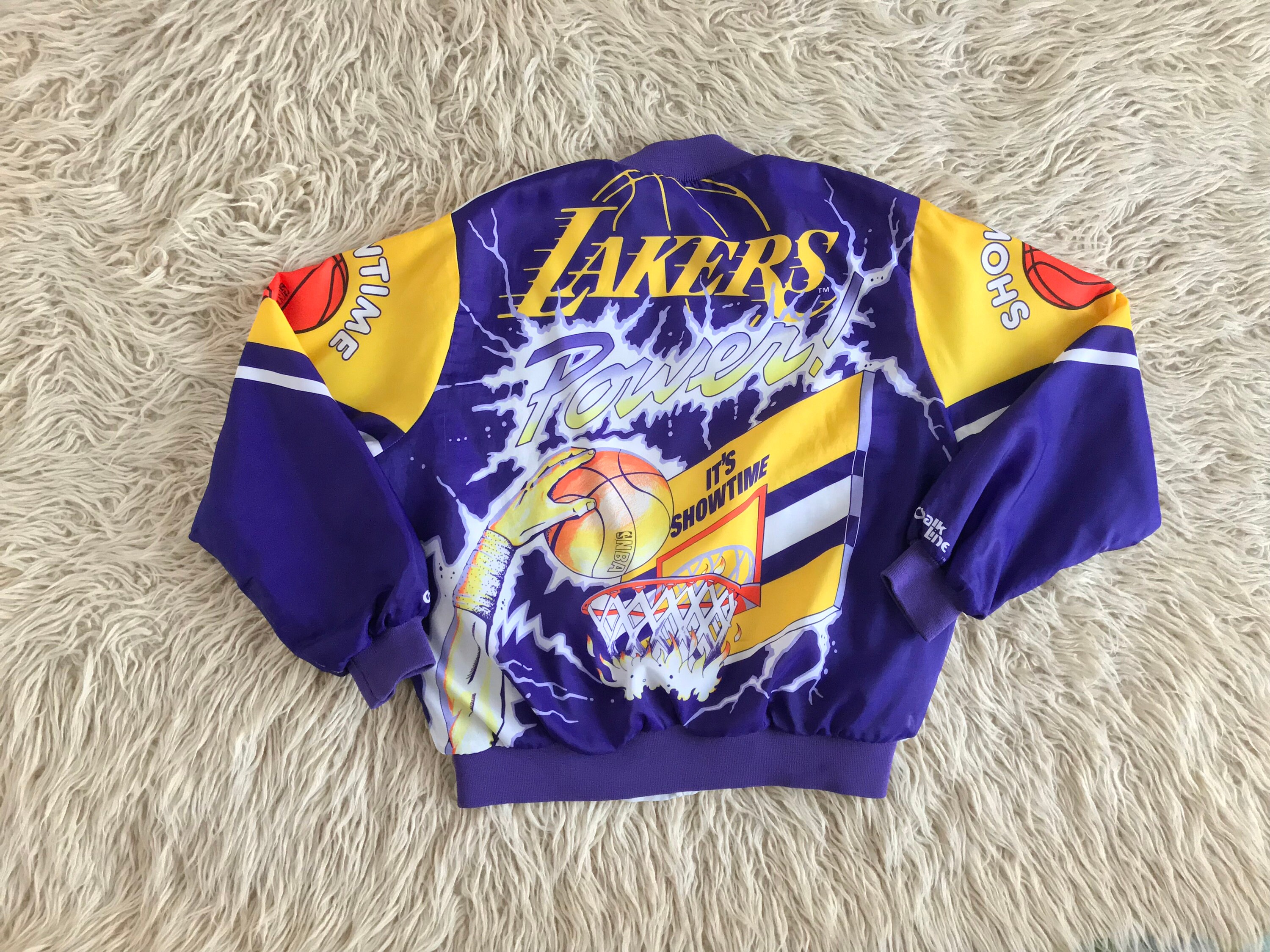 Rare 80s CHALK LINE LAKERS Showtime Fanimation Jacket - Etsy