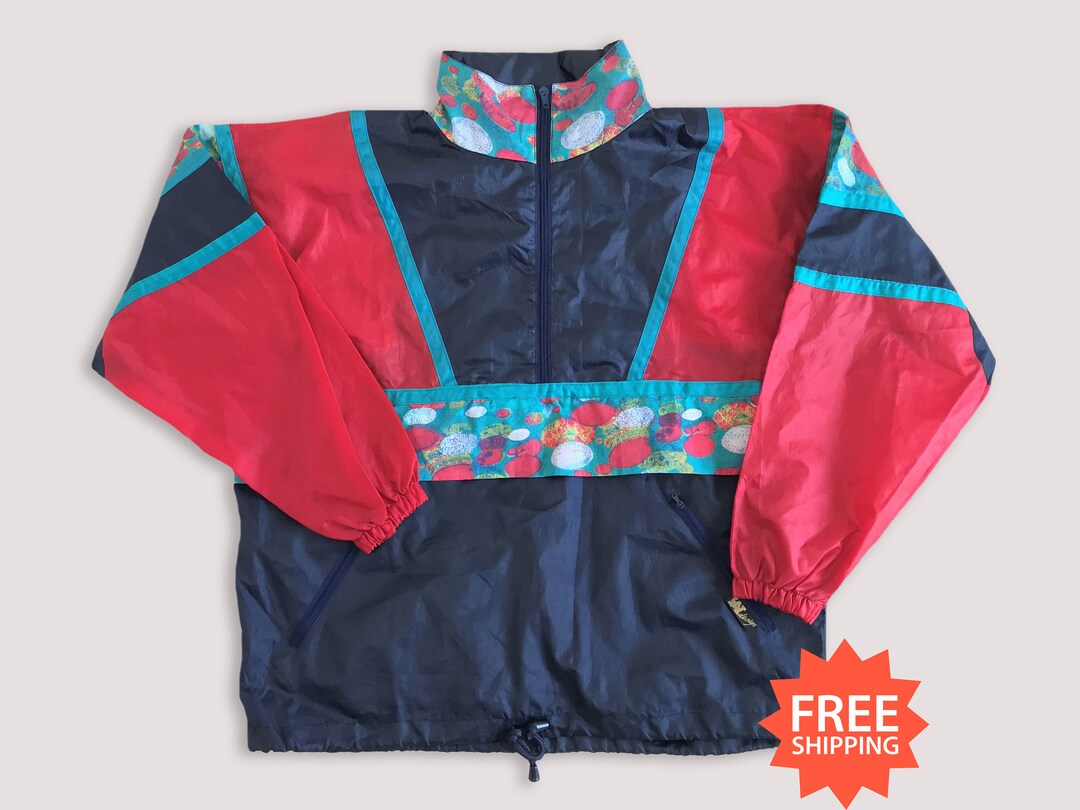 Vtg 90s Windbreaker Jacket 80s Hip Hop Rap Vintage Retro Old - Etsy