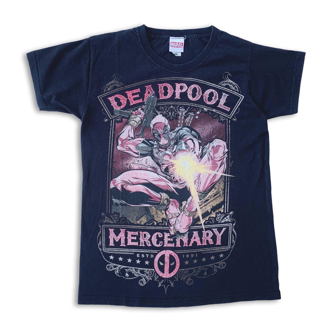 Y2K DEADPOOL T Shirt 2000s Marvel Comics Retro Wolverine Spiderman ...