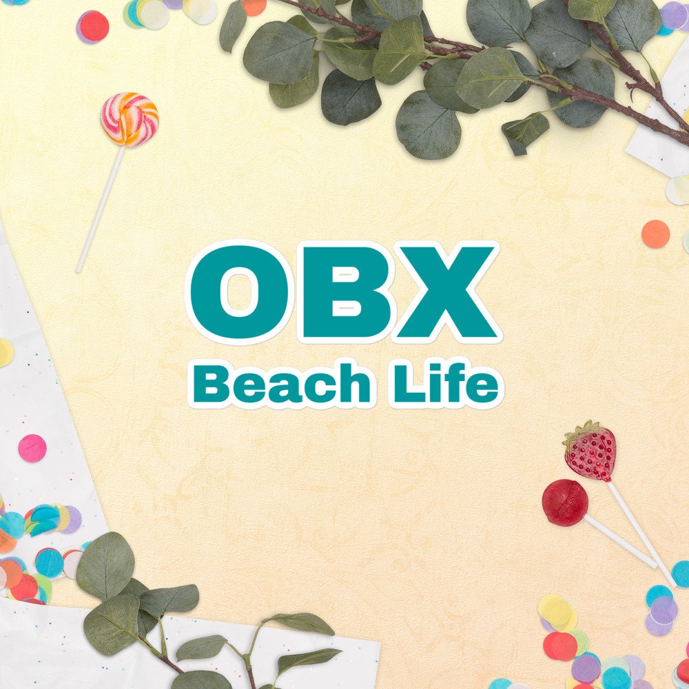 Outer Banks Laptop Sticker OBX Beach Life Vinyl Decal Set - Etsy Italia