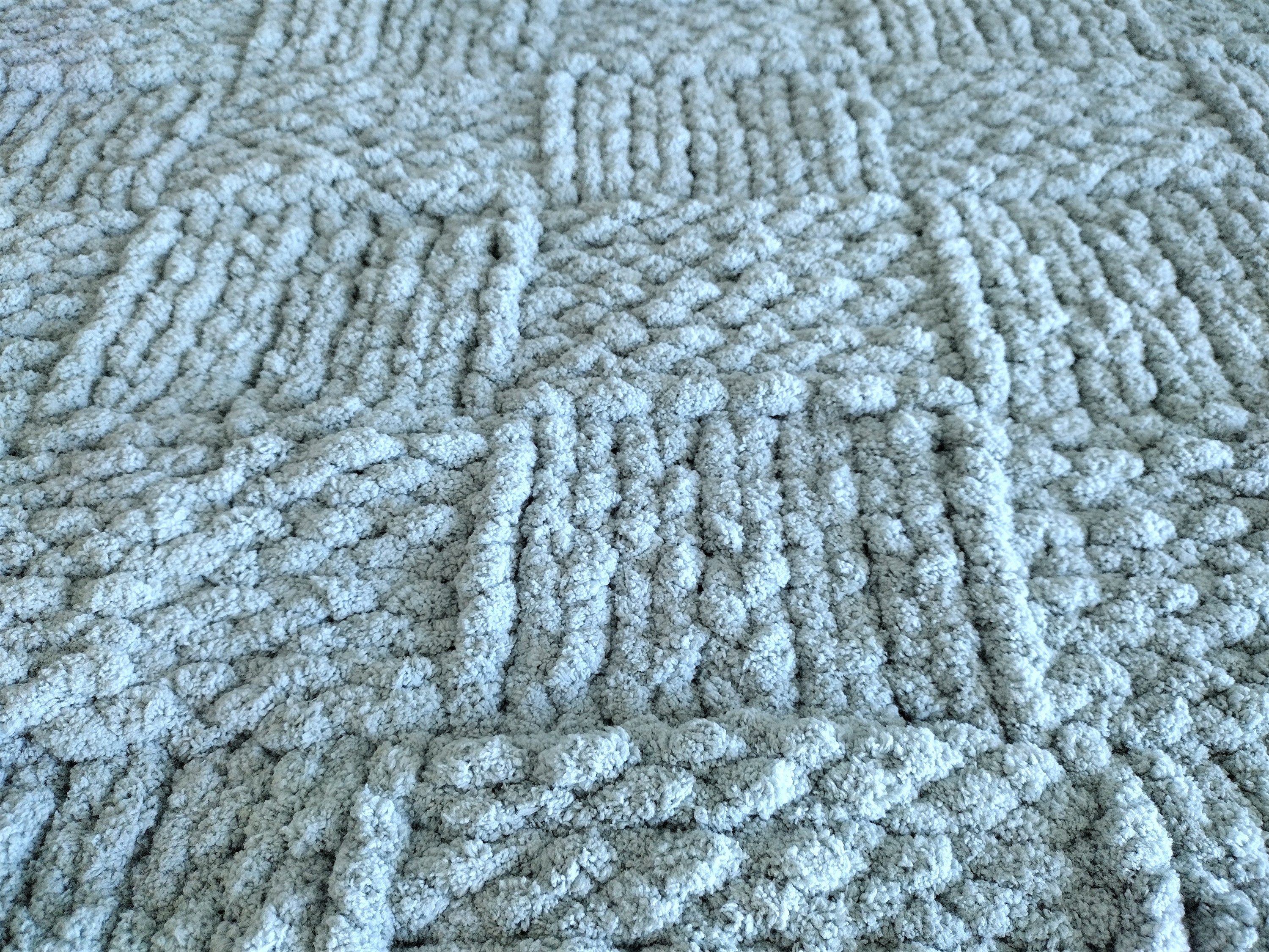 Chunky Knit Blanket Knitting Pattern, Basket Weave Knitting Pattern and ...