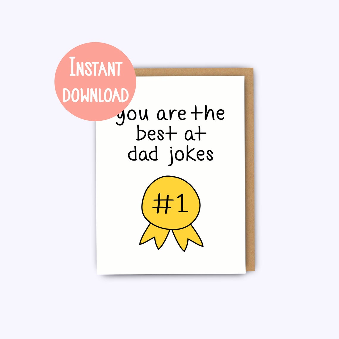 Printable Card Dad Jokes Dad Fathers Day Card Father | Etsy
