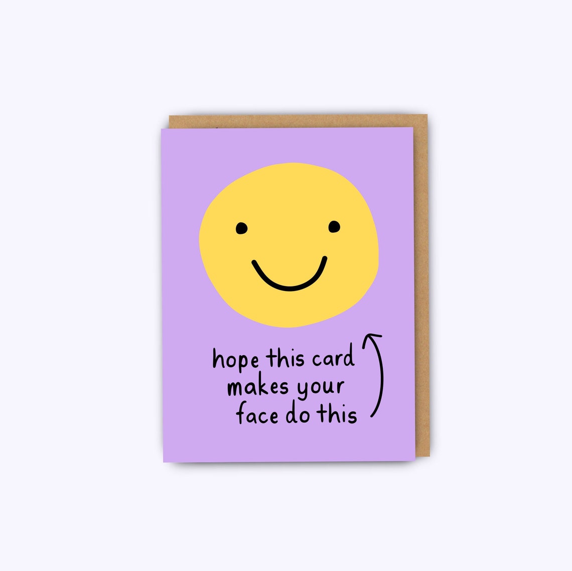 Funny Birthday Card Smiley Face Card Funny Anniversary Card - Etsy