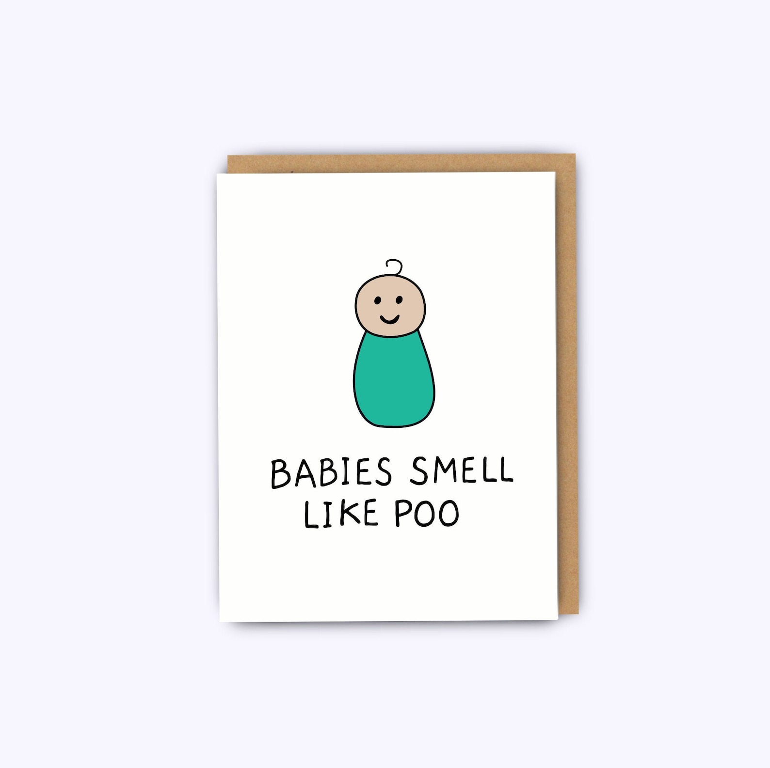 Funny new baby card funny baby baby congratulations card | Etsy