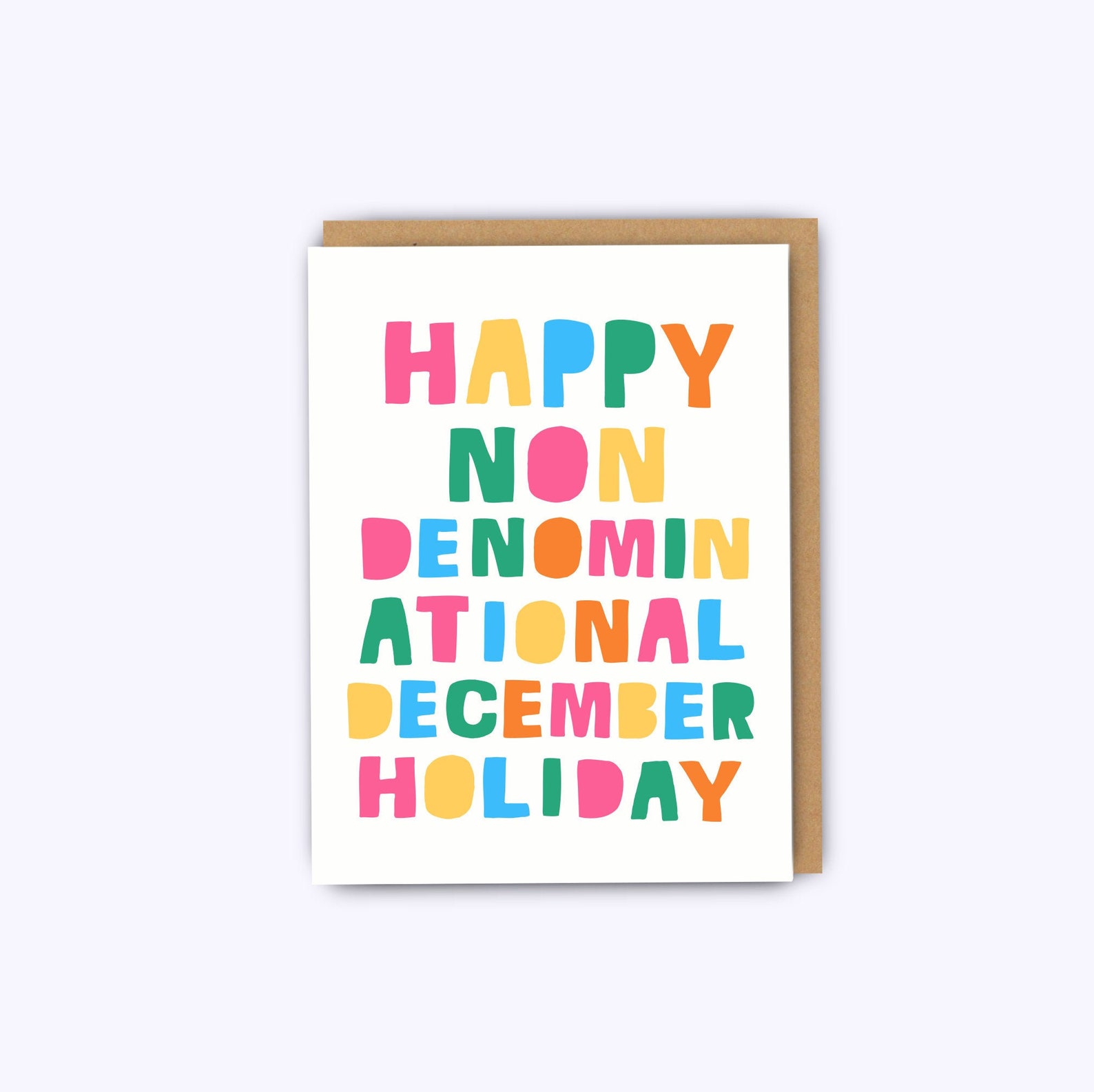 Non Denominational Card, Atheist Christmas Card, Inclusive Christmas ...