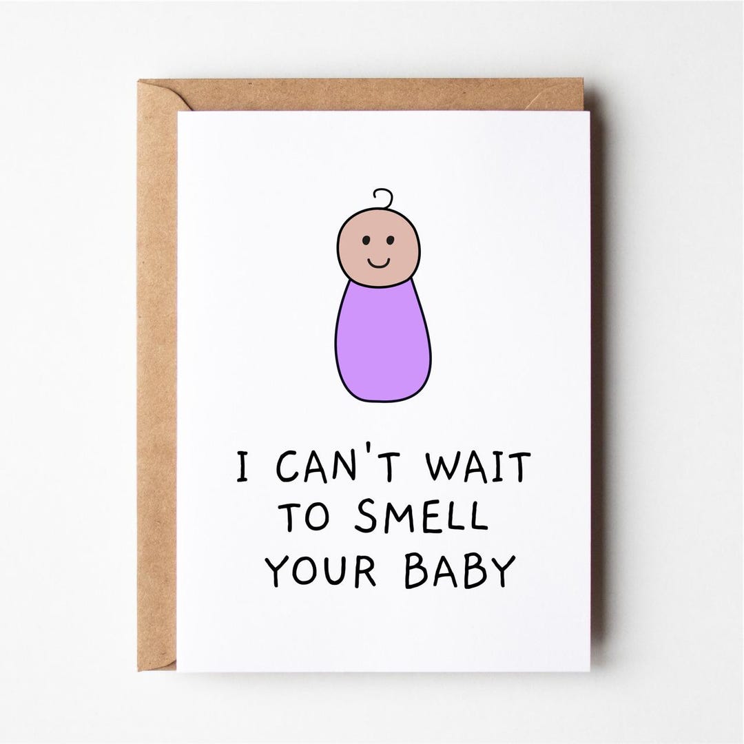 Funny New Baby Card, Funny Baby Card, Baby Congratulations Card ...