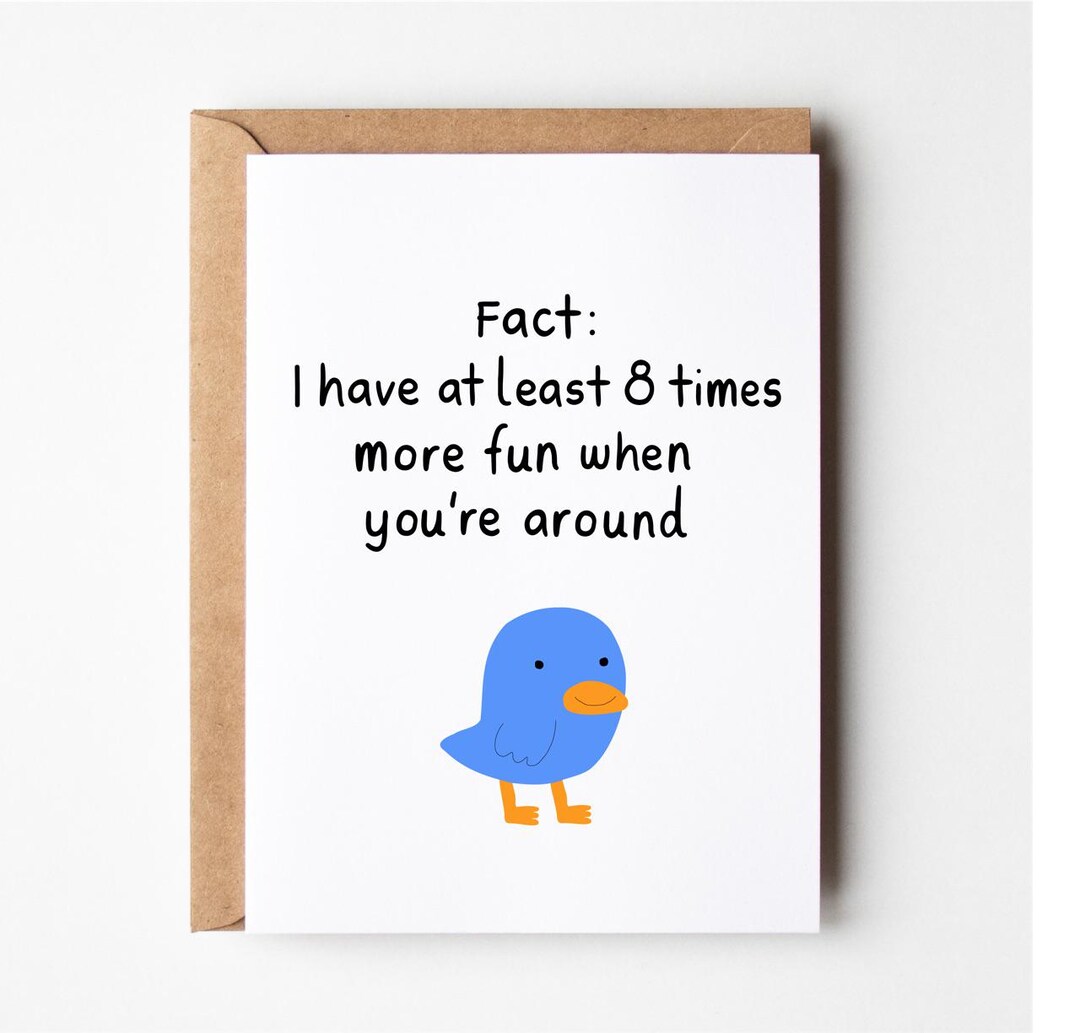 Funny Birthday Card, You Are Fun Card, Funny Anniversary Card, Funny ...