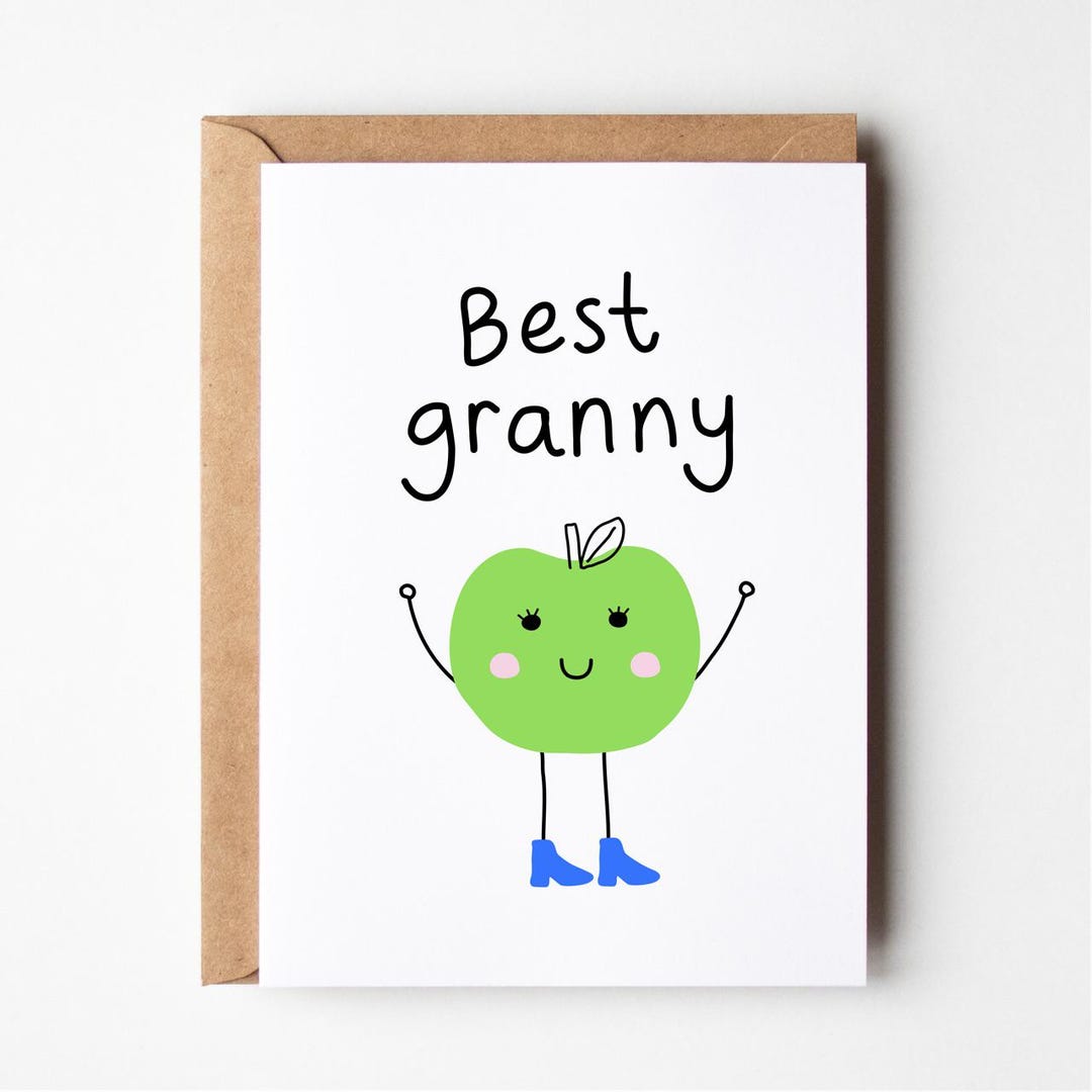 Funny Grandma Card, Best Granny Card, Best Grandma, Funny Gran Birthday ...