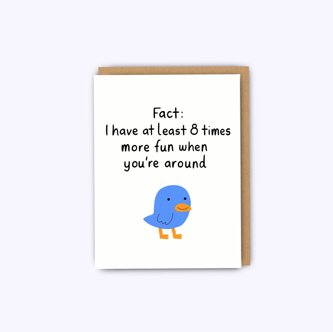 Funny Birthday Card, You Are Fun Card, Funny Anniversary Card, Funny ...