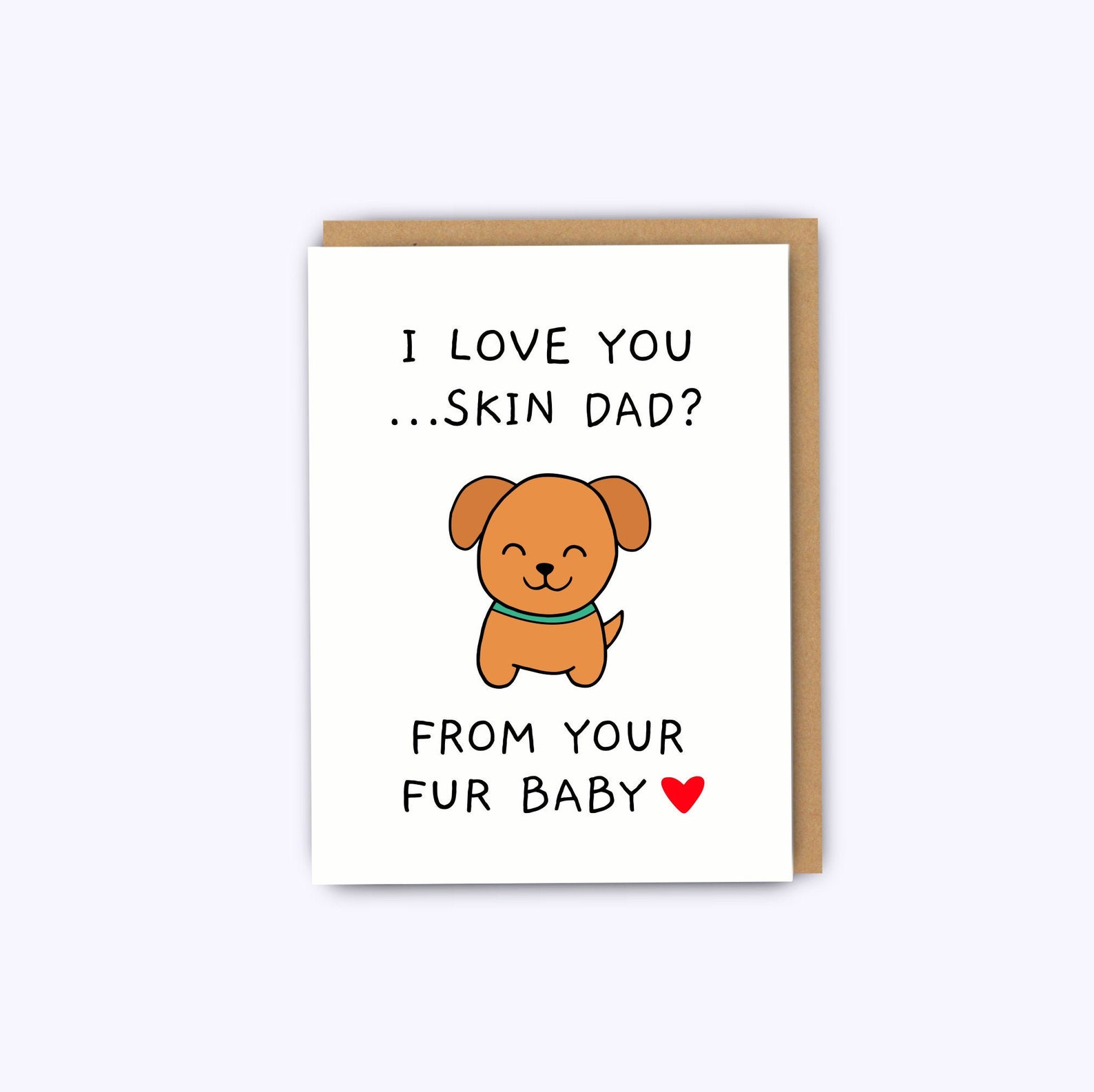 Fur Baby Card Dog Card From the Dog Birthday Card Husband - Etsy