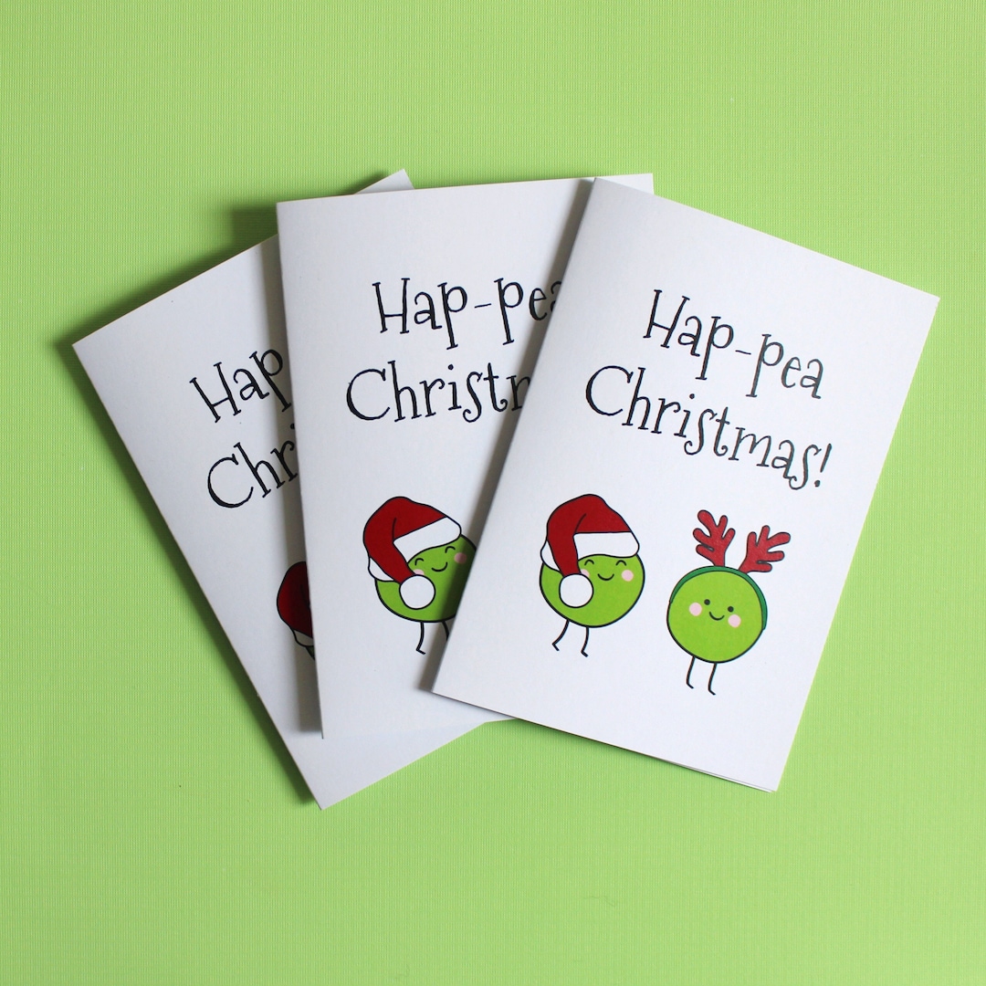 Pack of 3 Christmas Cards, Christmas Puns, Christmas Card Pack, Funny ...