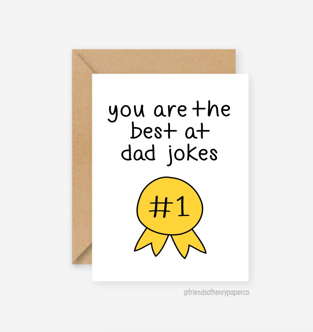 Fathers Day Card, Dad Jokes, Dad, Father Birthday Card, Dad Birthday ...