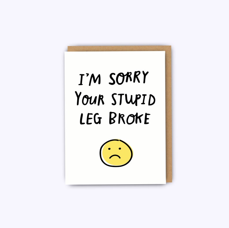 Sympathy Card Broken Leg Card Funny Get Well Card Get Well Etsy sympathy-card-broken-leg-card-funny-get-well-card-get-well-etsy