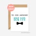 Printable Card Best Man Card Best Man Thank You Wedding - Etsy