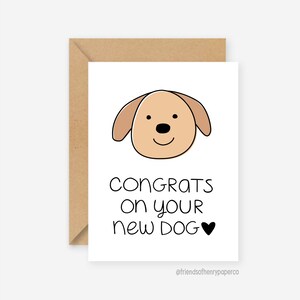 Congrats New Dog Card Puppy Card Congrats Card Funny Baby - Etsy