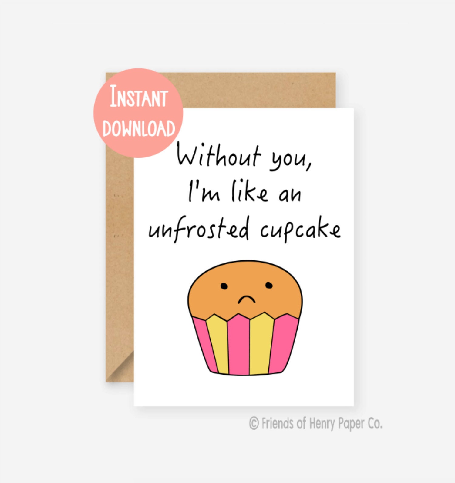 Cupcake Printable Card