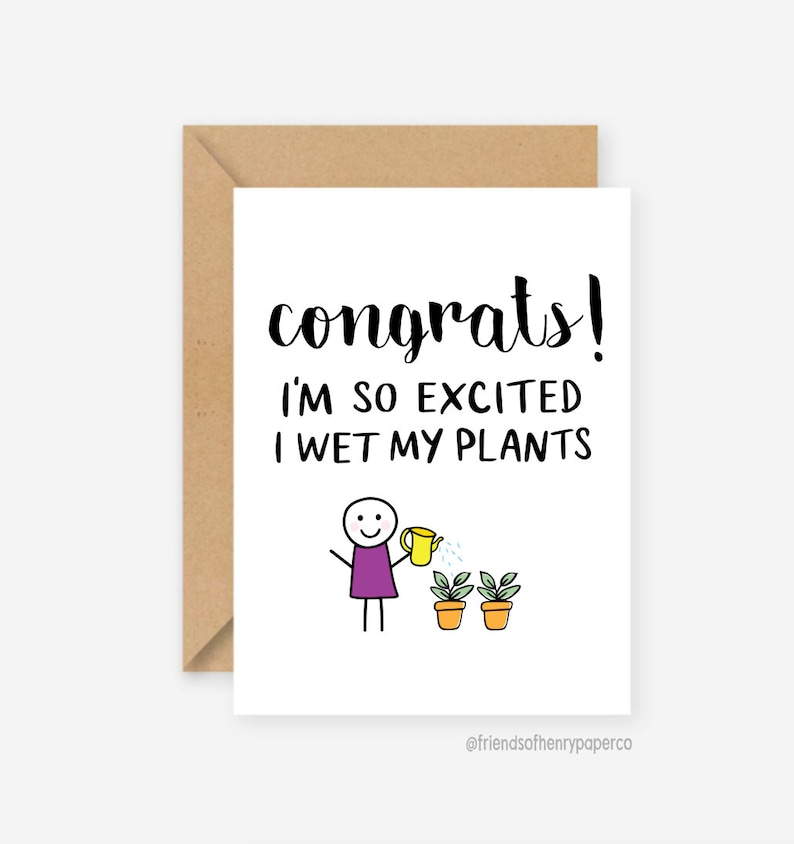 Funny Congratulations Card I'm so Excited Funny Greeting | Etsy