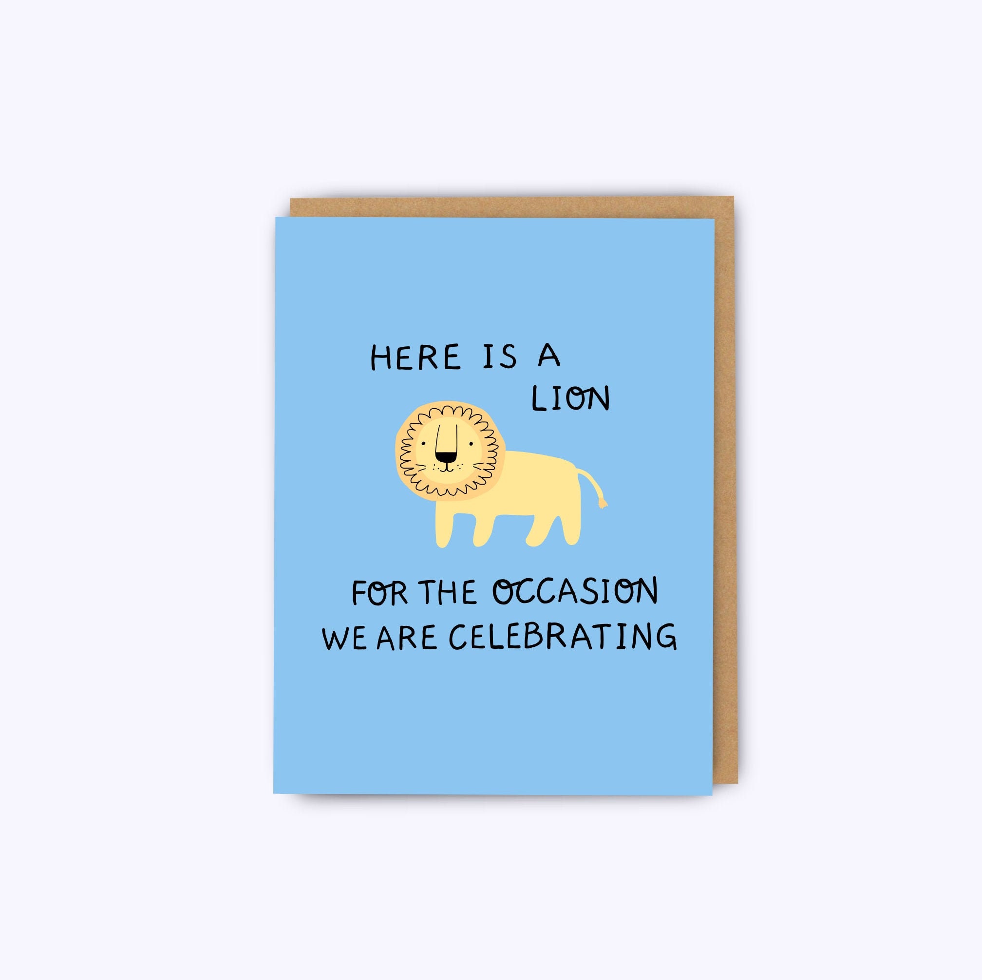 Congratulations Card Lion Card Funny Birthday Card Funny - Etsy