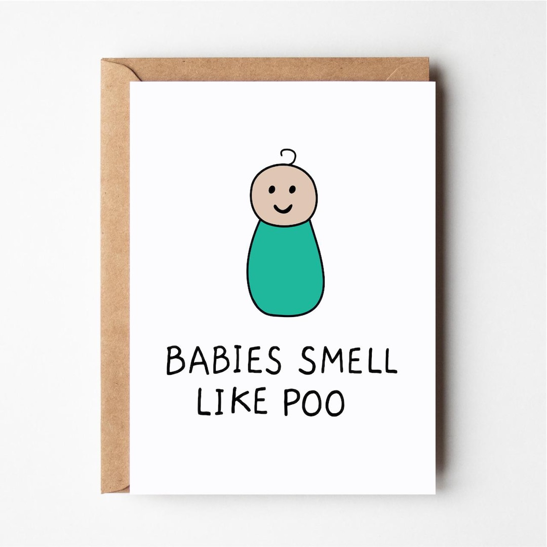 Funny New Baby Card, Funny Baby, Baby Congratulations Card, Congrats ...