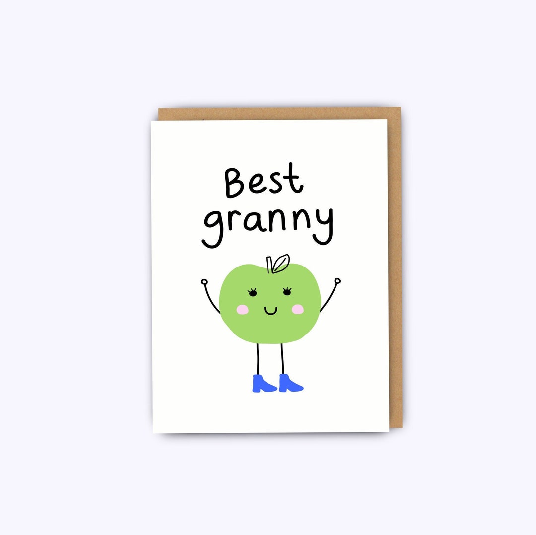 Funny Grandma Card, Best Granny Card, Best Grandma, Funny Gran Birthday ...