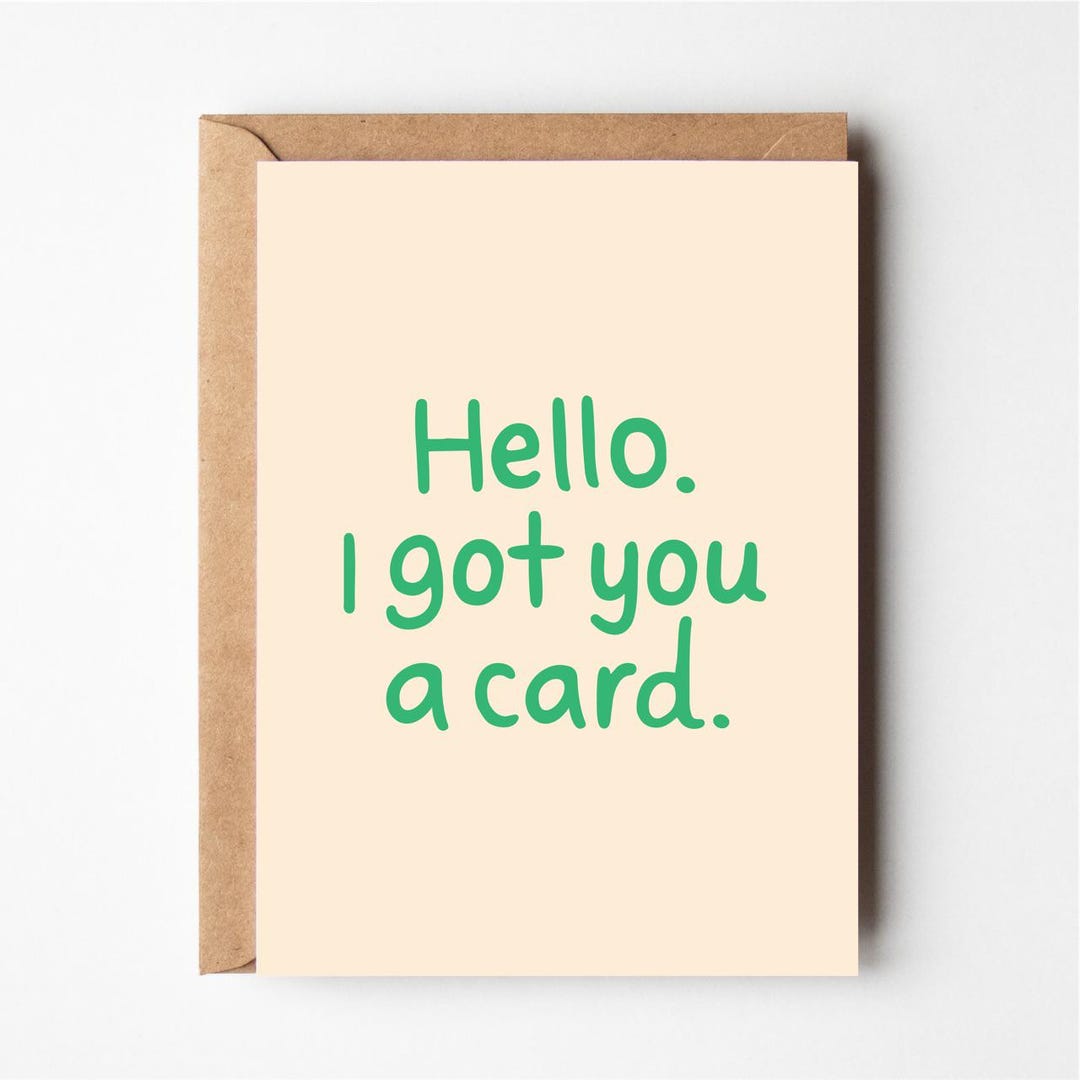 I Got You a Card, Funny Birthday Card, Funny Anniversary Card, Funny ...