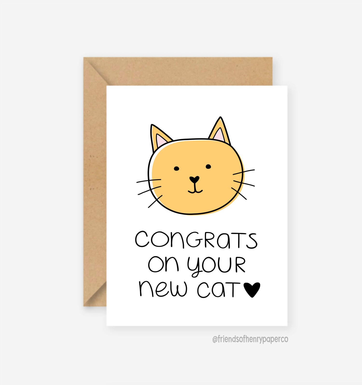 Congrats New Cat Card Kitten Card Congrats Card Funny Baby - Etsy