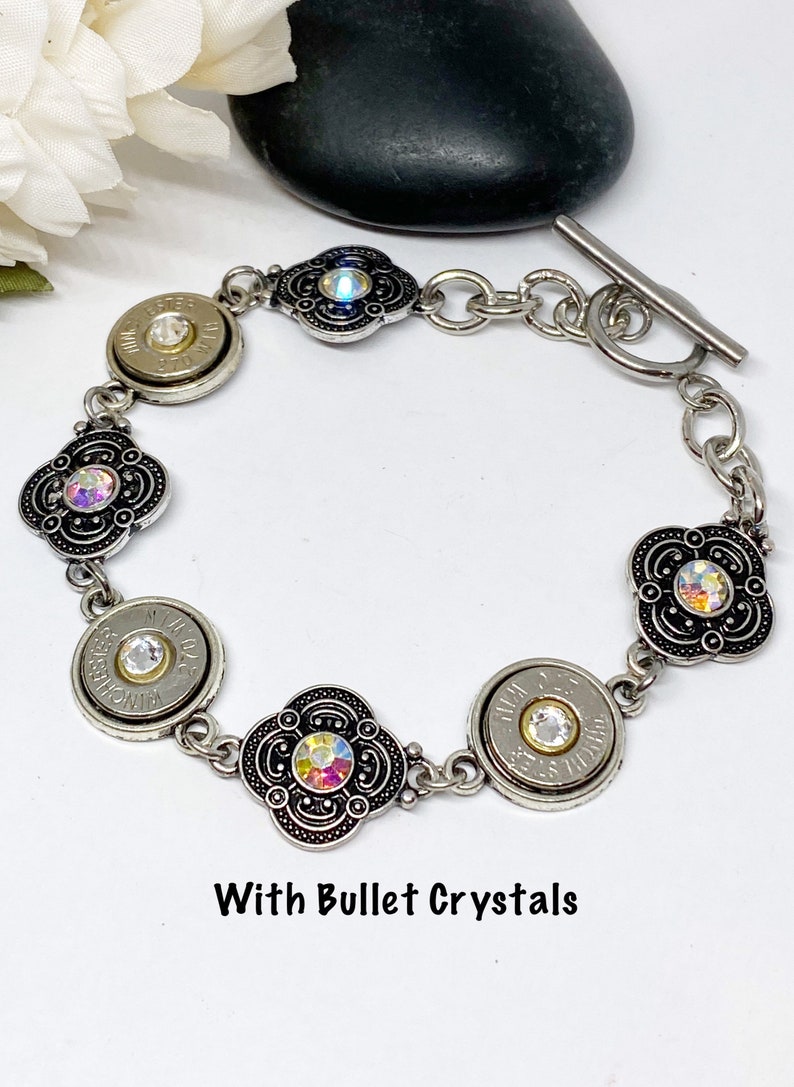 Ammo Bullet Charm Bracelet Ammo Jewelry Womens Jewelry Gun - Etsy