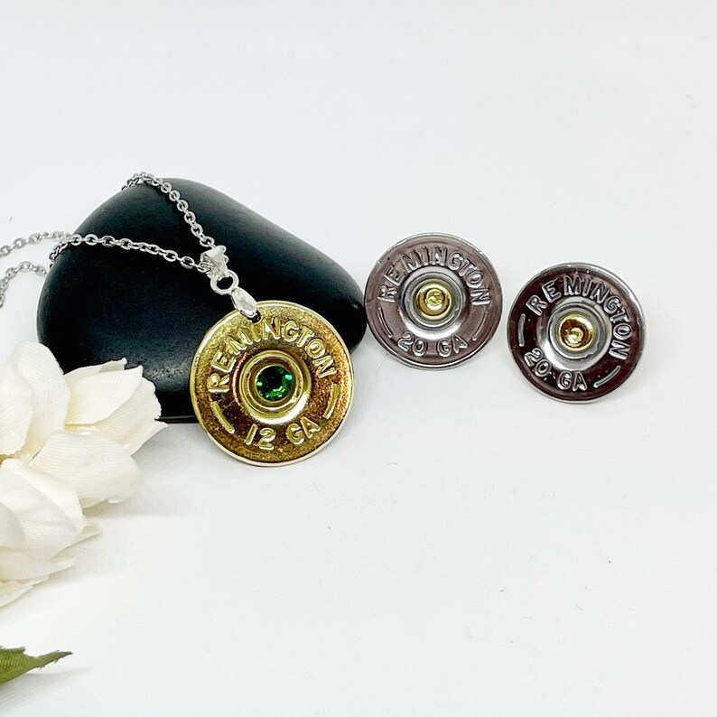 Womens Shotgun Shell Jewelry Crystal Gift Set Birthstone - Etsy