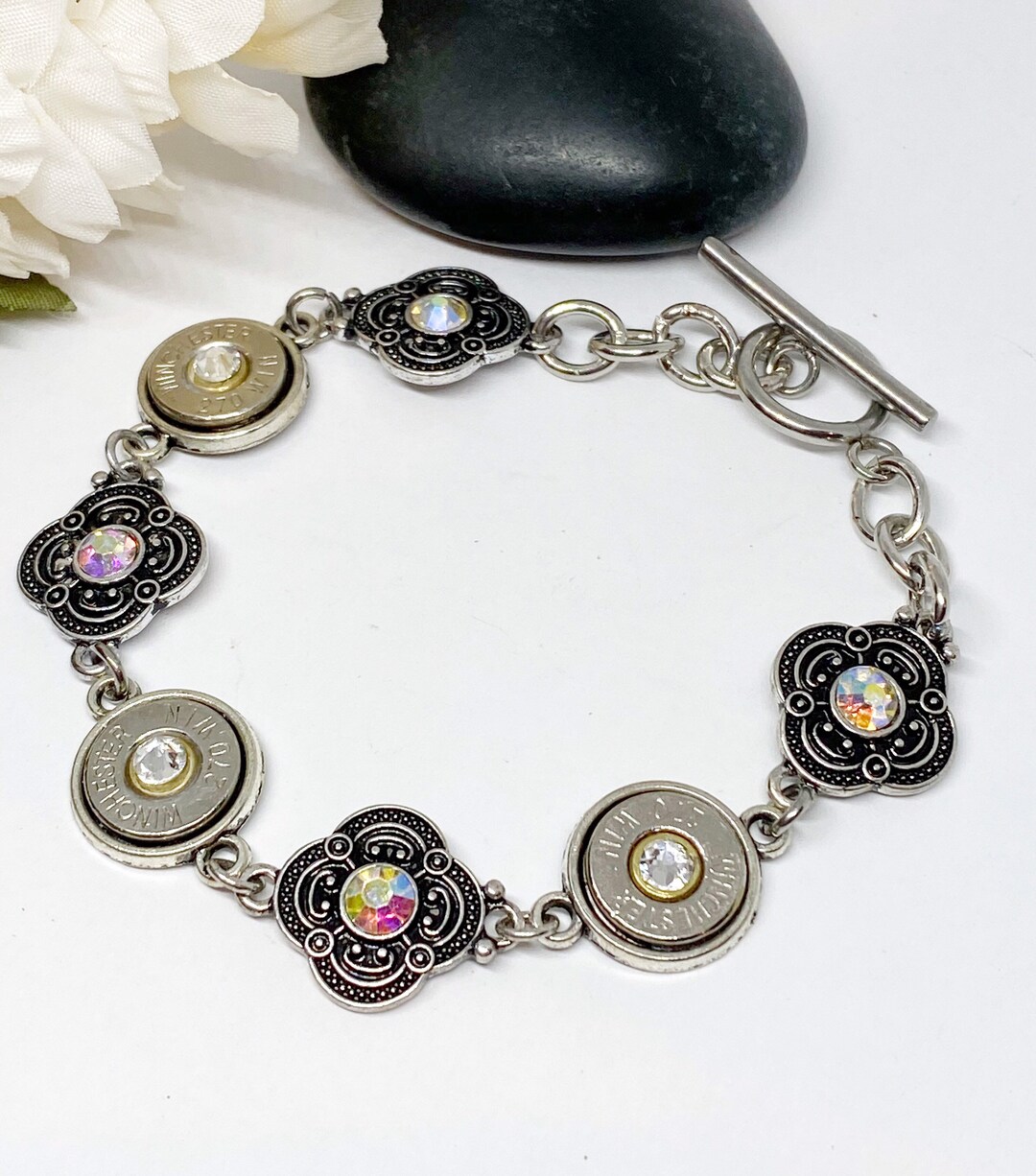 Ammo Bullet Charm Bracelet, Ammo Jewelry , Womens Jewelry Gun Gifts ...
