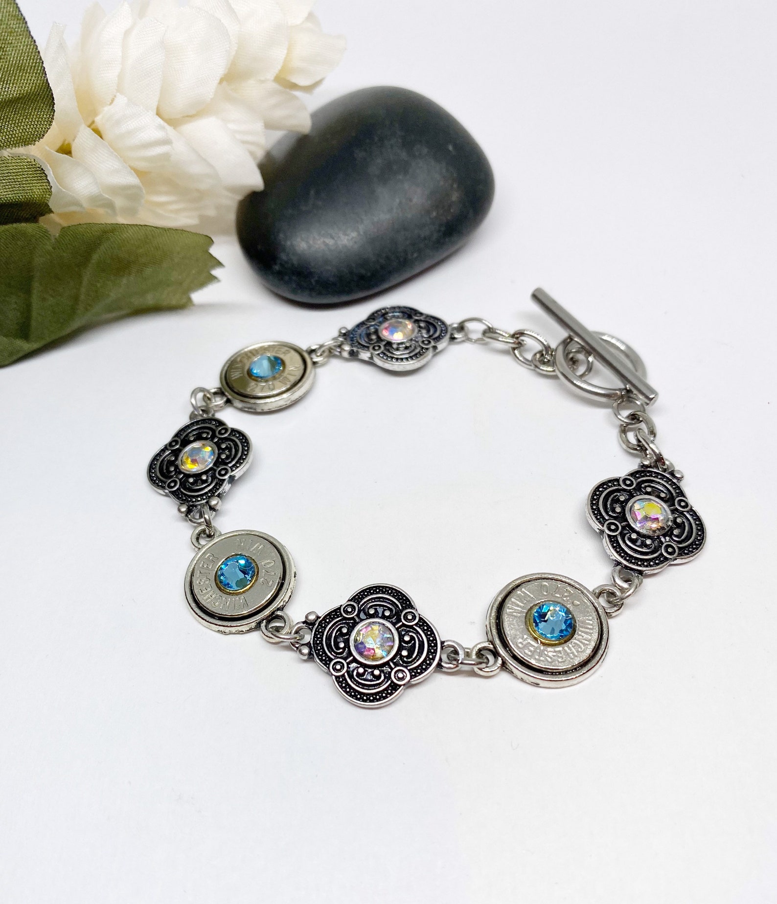 Ammo Bullet Charm Bracelet Ammo Jewelry Womens Jewelry Gun - Etsy