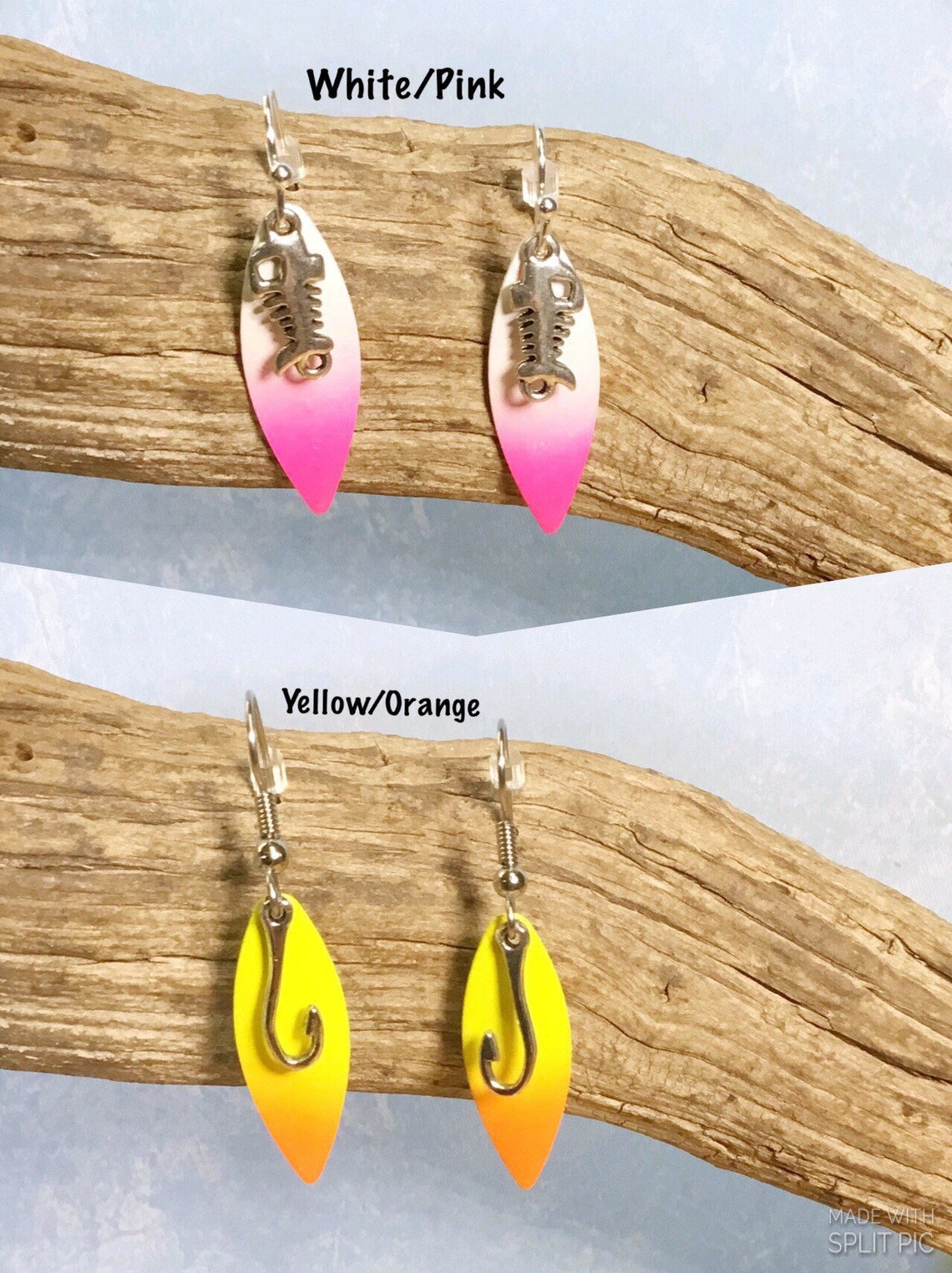 Colorful Fishing Lure Earrings Fishing Jewelry Spinner | Etsy