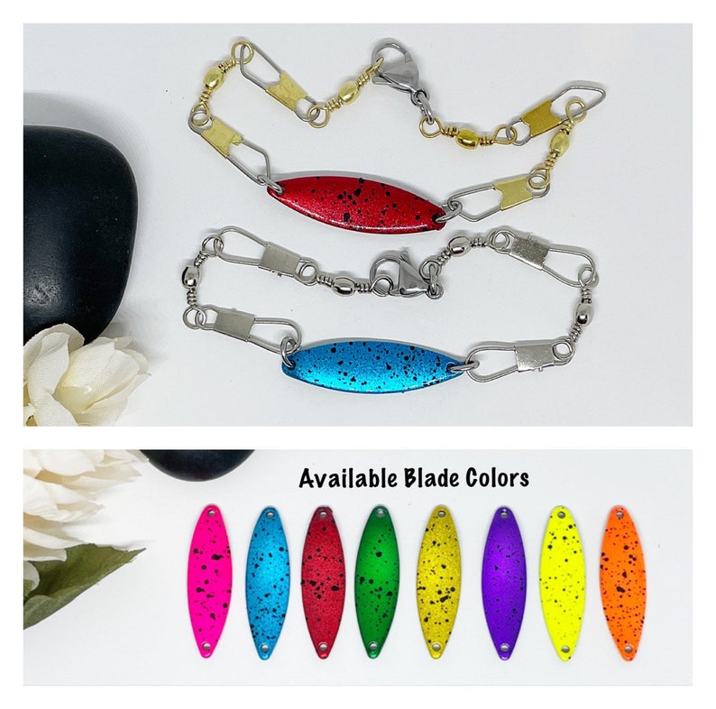 Fishing Lure Swivel Snap Spoon Bracelet Gifts for Him or Her - Etsy