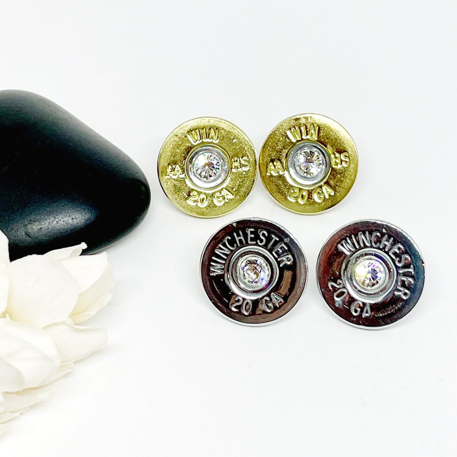 Womens Shotgun Shell Jewelry Crystal Gift Set Birthstone - Etsy