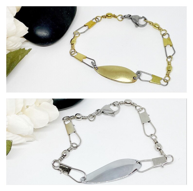 Fishing Lure Swivel Snap Spoon Bracelet Gifts for Him or Her - Etsy