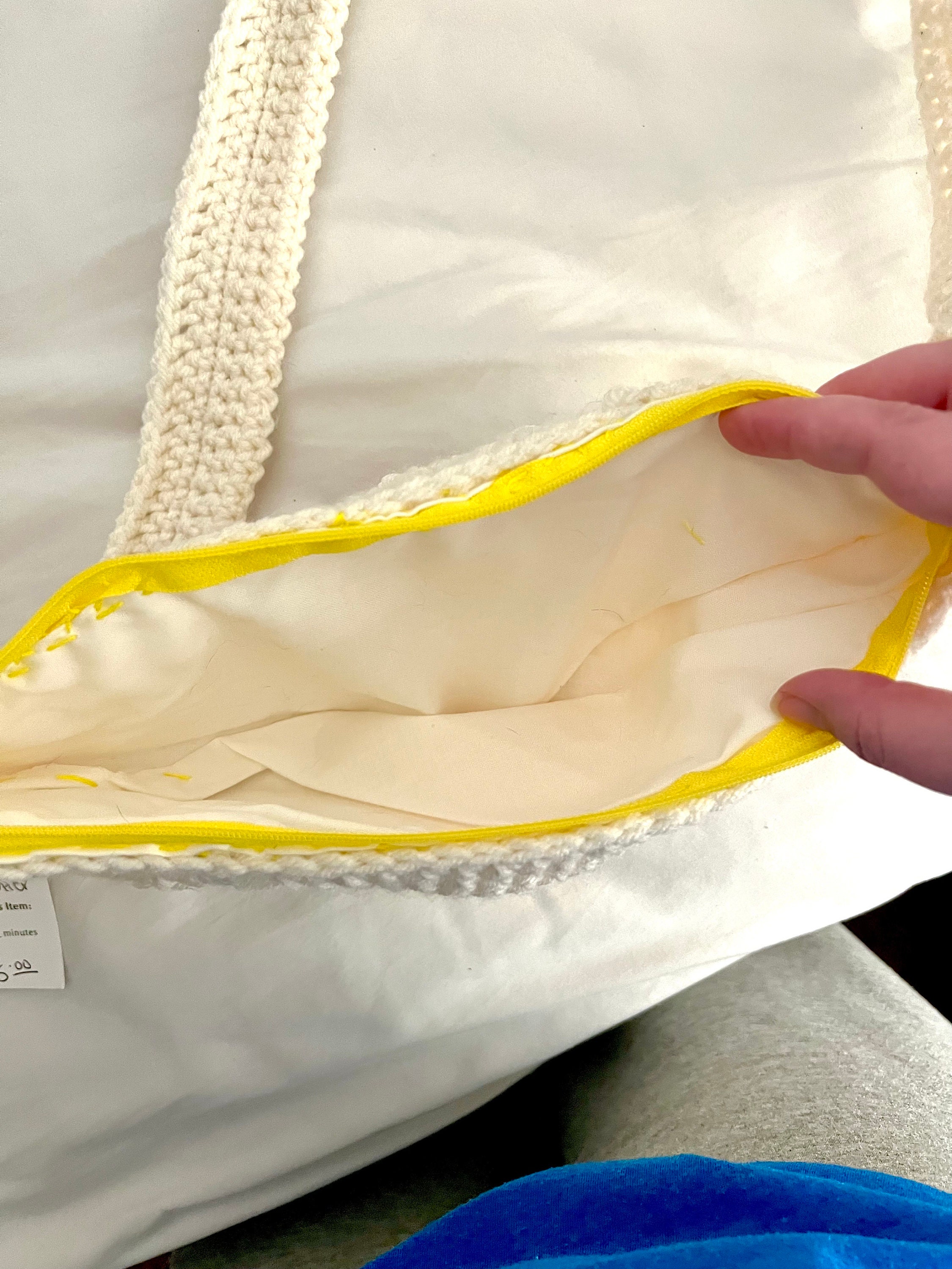 Yellow Circle Bum Bag Crochet Granny Square Yellow Zipper - Etsy