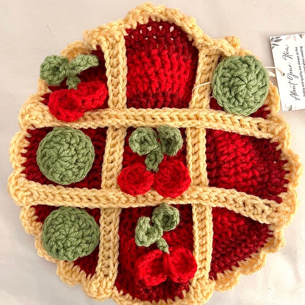 Crochet Cherry Pie - Etsy