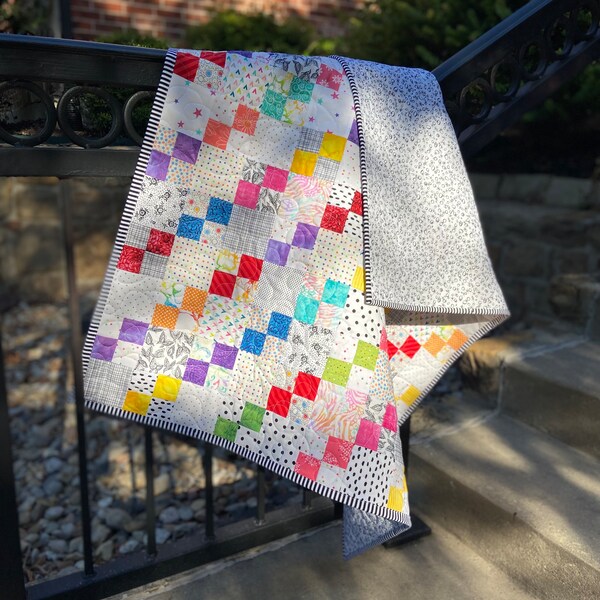 Bright Baby Quilt - Etsy
